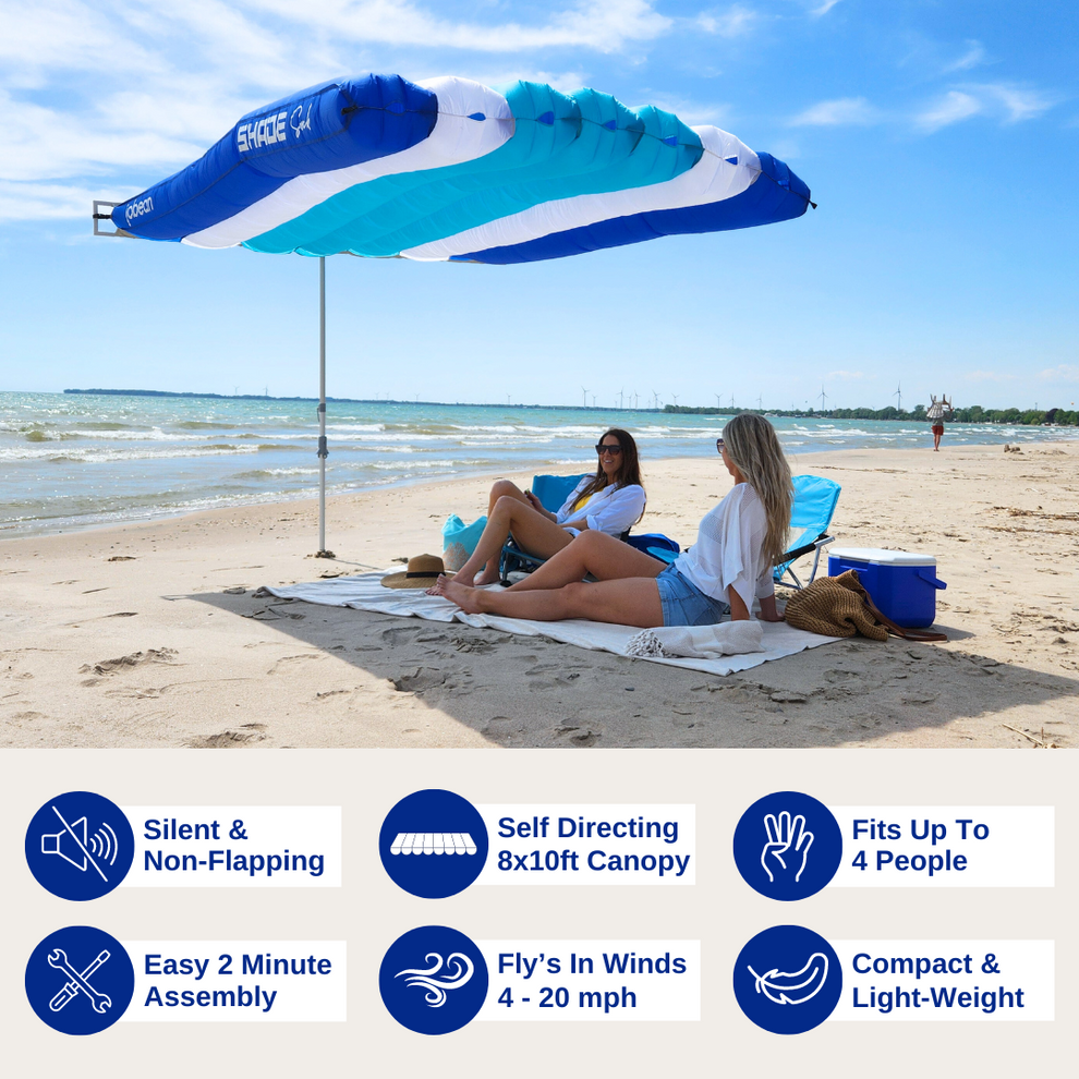 ShadeSock - The World's #1 Wind-Inflating Beach Shade – jobean